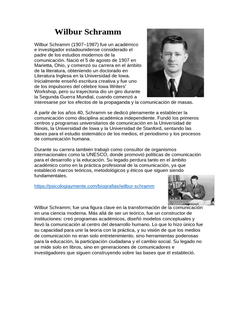Wilbur Schramm. | PDF
