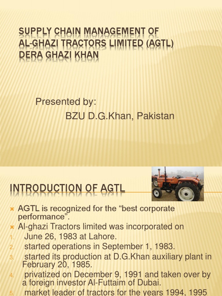AGTL Slides Updates 2 | PDF | Supply Chain Management | Supply Chain