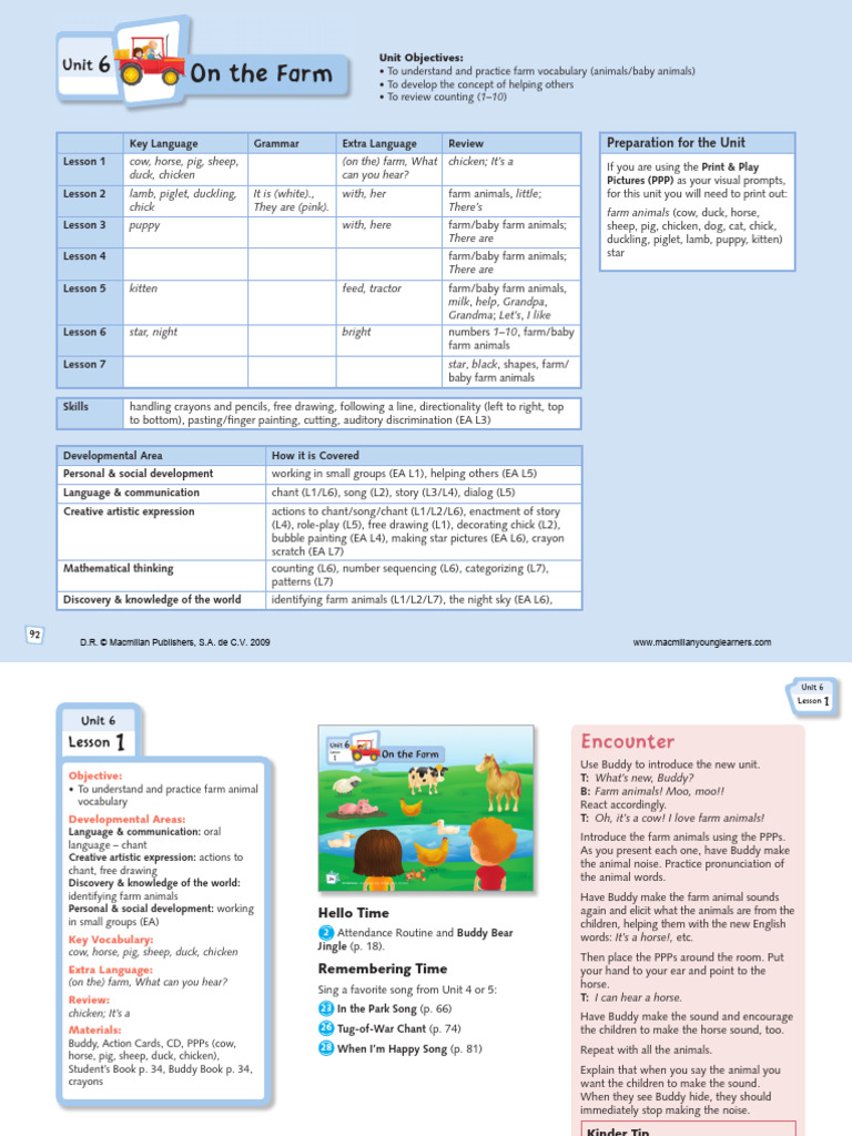 Farm Animals Vocabulary Lessons | PDF | Sheep