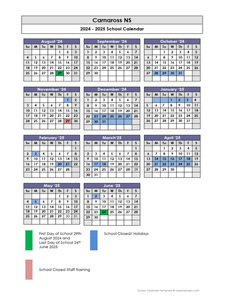 CNR School Calendar 2024-2025-2 | PDF | Educational Stages | Higher ...