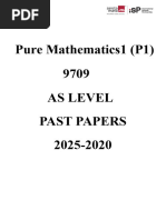 AS & A Level Mathematics Paper 1 | PDF