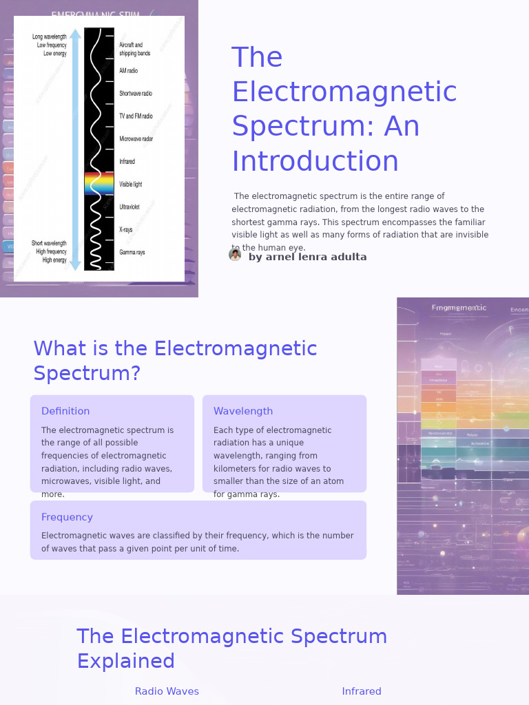 Understanding the Electromagnetic Spectrum | PDF | Electromagnetic ...
