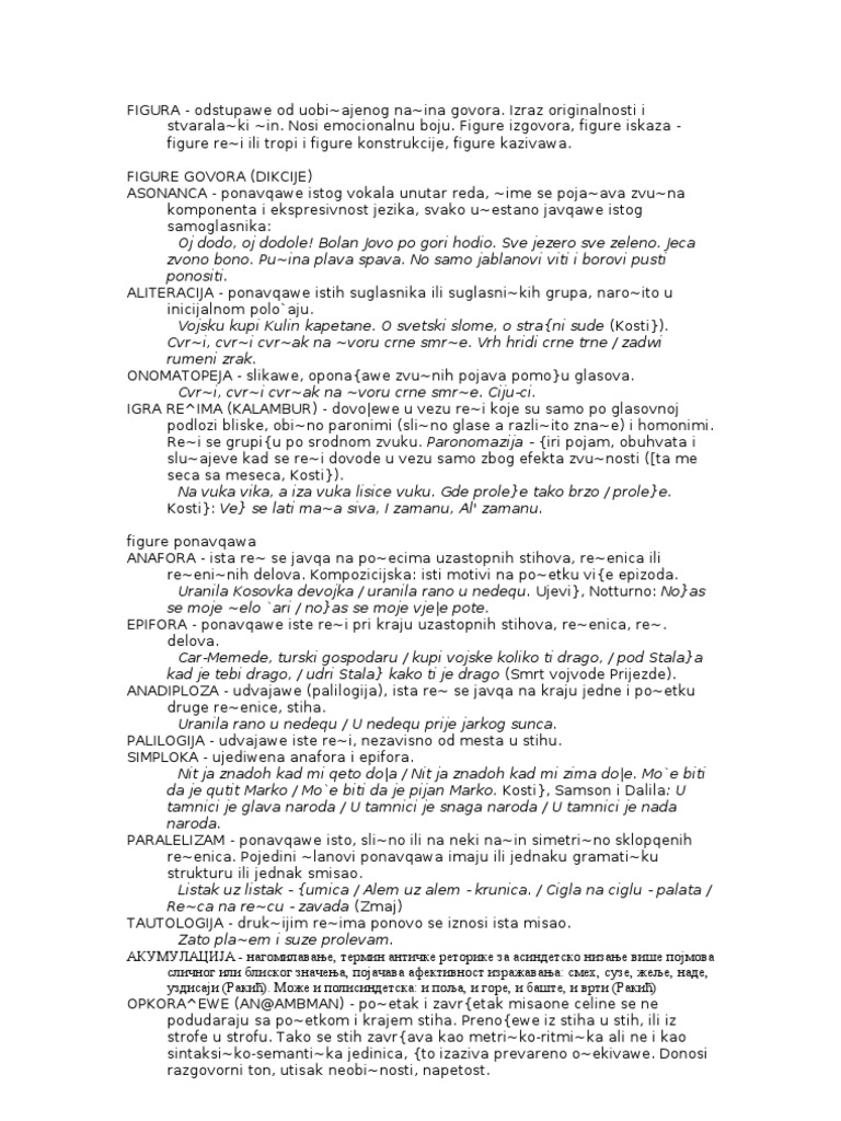 Stilske Figure | PDF