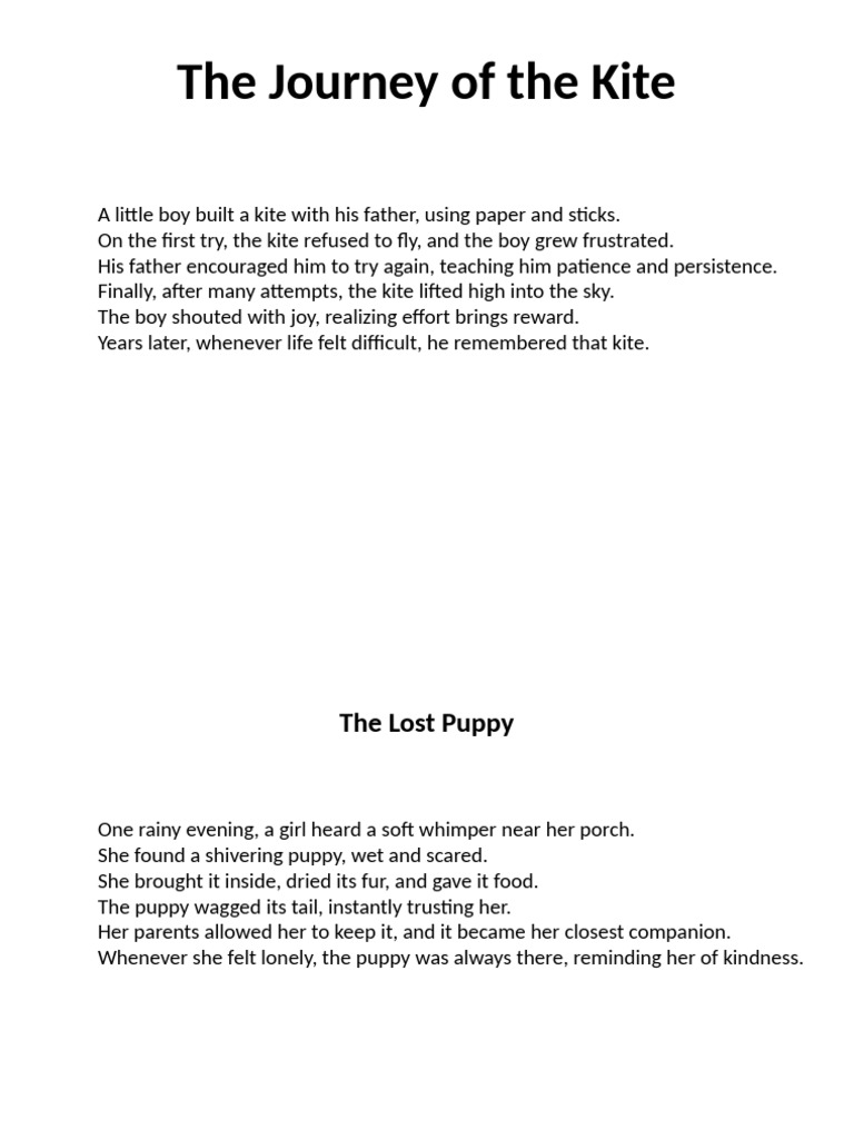 The Journey of The Kite | PDF