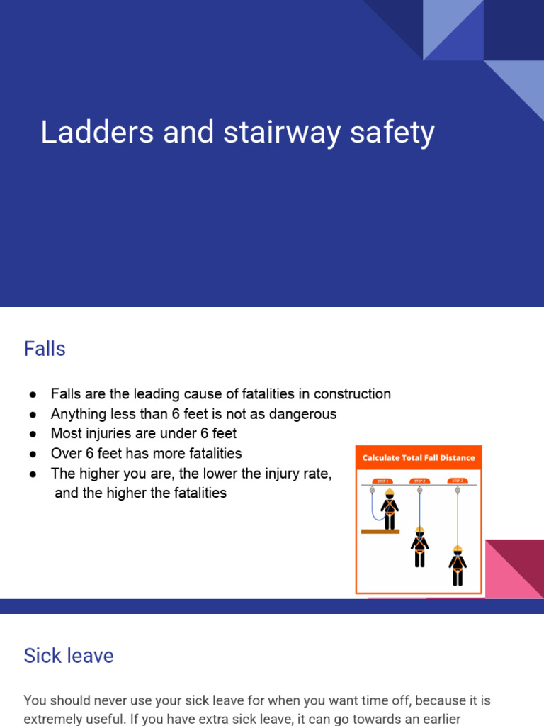Ladder and Stairway Safety Guidelines | PDF