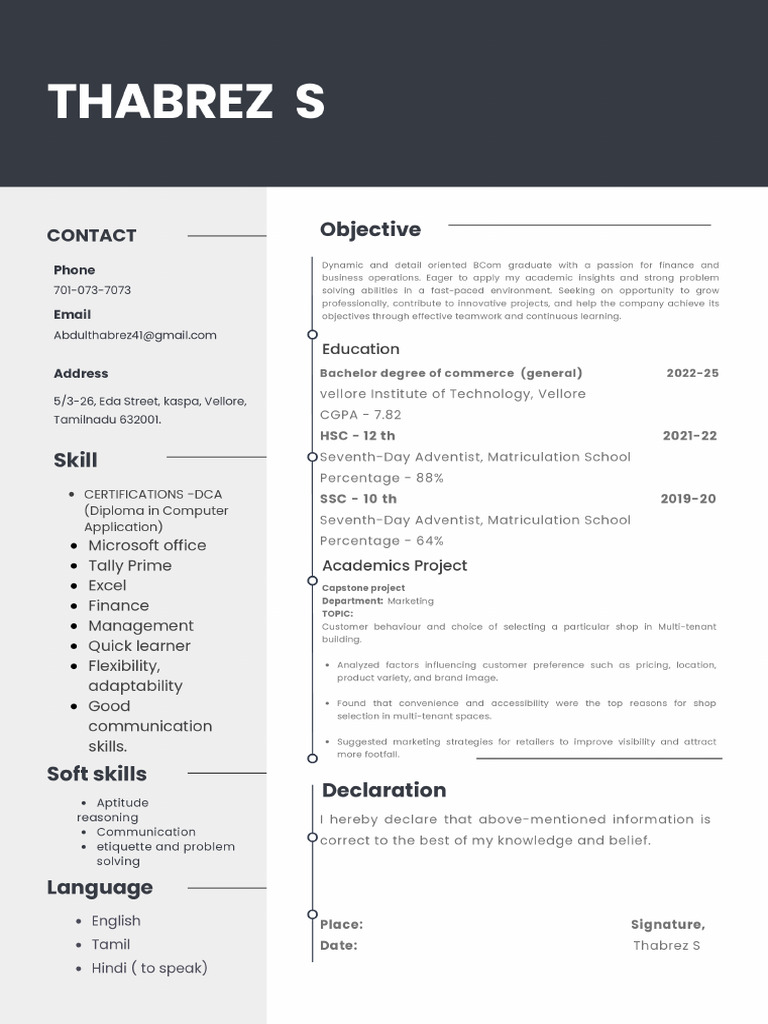 Thabrez Updated Resume 2 | PDF