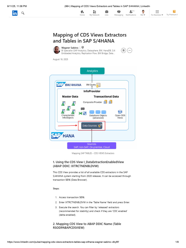CDS Extractors in SAP S/4HANA Guide | PDF | Computing | Information ...