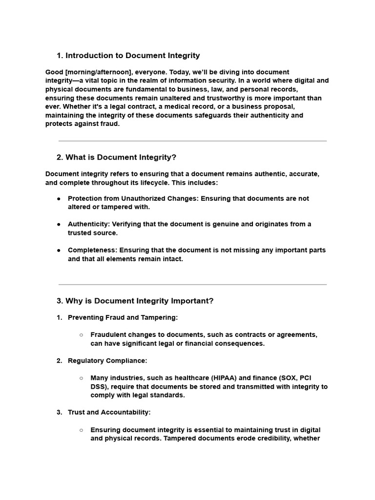 Understanding Document Integrity | PDF | Malware | Information Technology