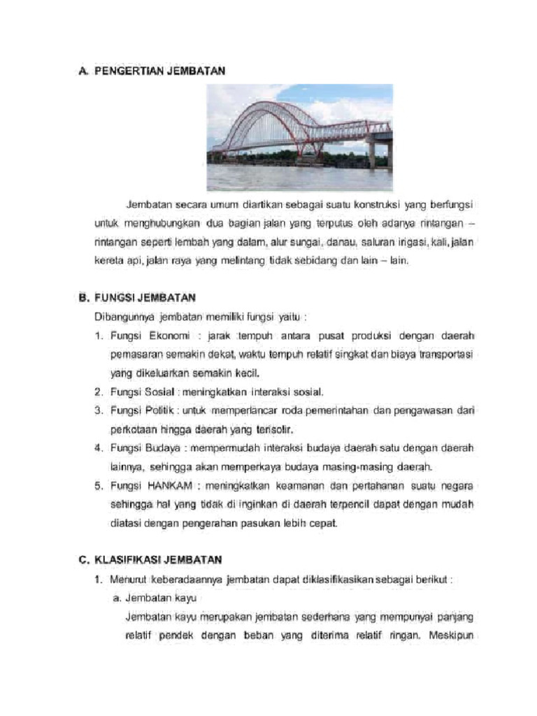 Materi Konstruksi Jembatan | PDF