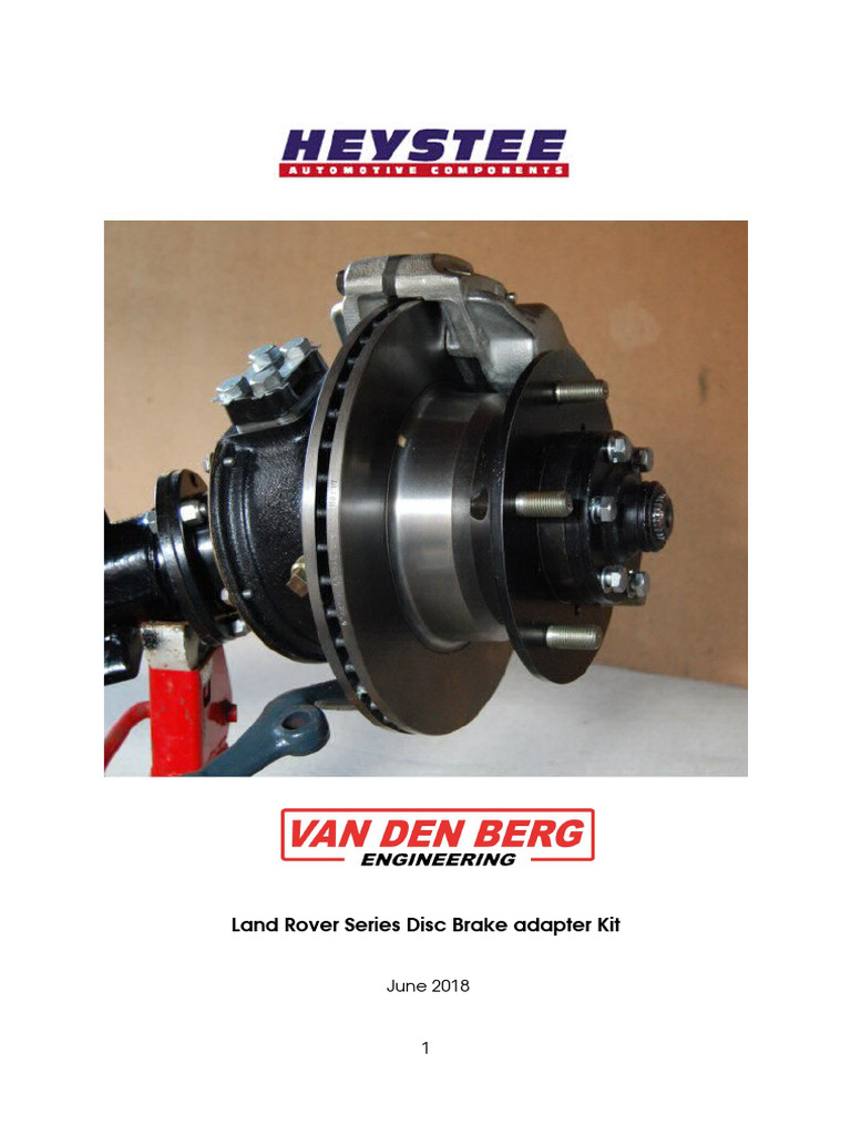 Land Rover Series Disc Brake Kit Guide | PDF | Transportation ...