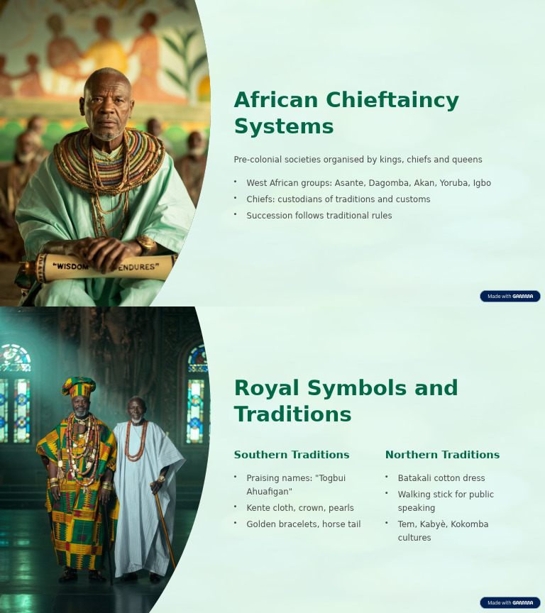 African Chieftaincy Systems | PDF