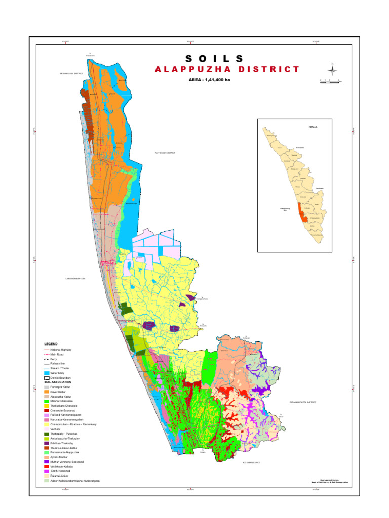 Soil Associations in Alappuzha District | PDF | Kerala