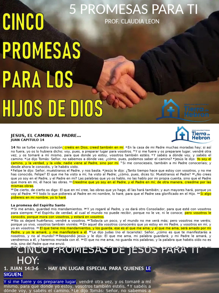 5 Promesas para Ti - Predicacion | PDF | Epístola a los filipenses