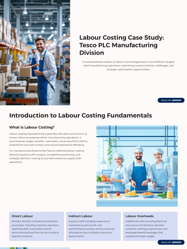 Tesco Labour Cost Management Insights | PDF | Labour Economics ...