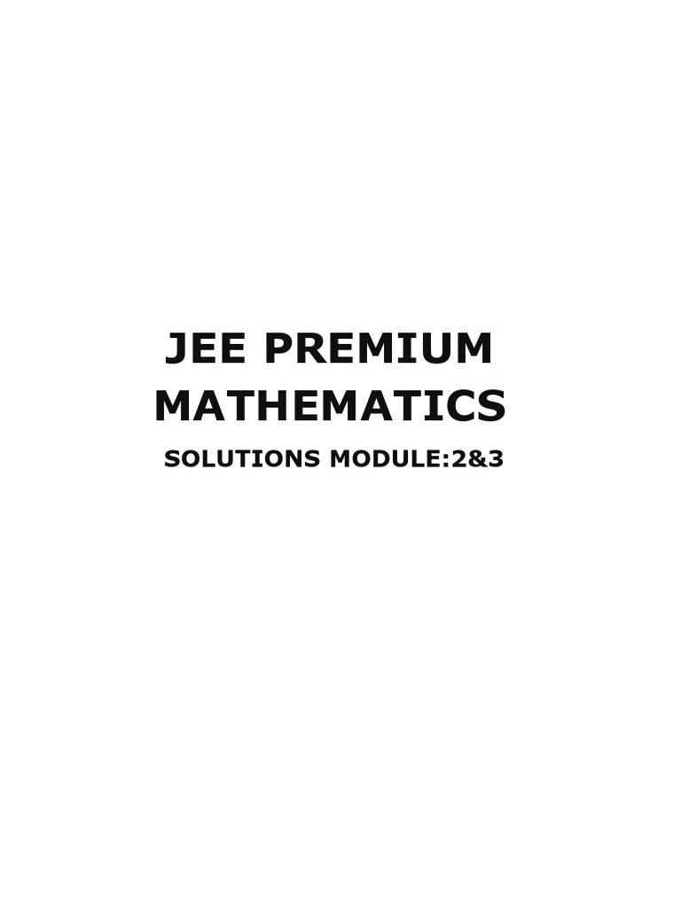 04 BT (Maths) - Sol - Class 11 - Mod 2 | PDF | Mathematics | Number Theory