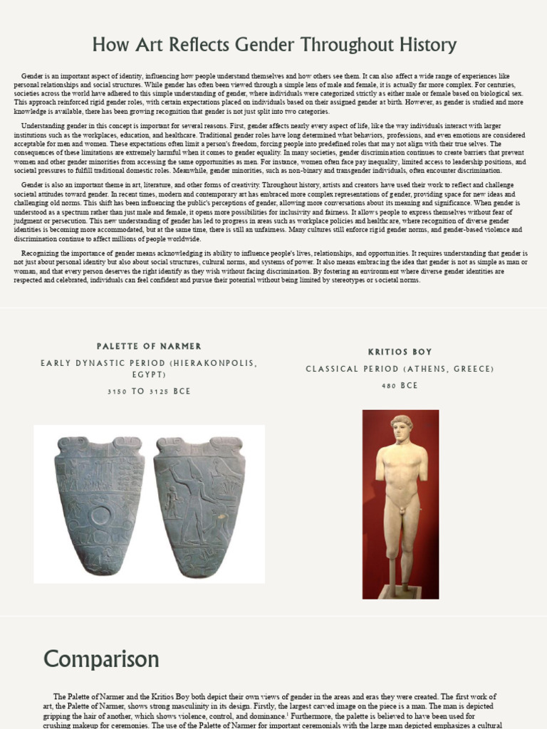 Art and Gender: Historical Reflections | PDF | Gender | Gender Studies