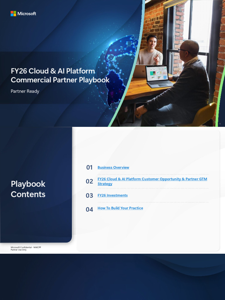 Cloud and AI Platform FY26 Partner Playbook | PDF | Microsoft Azure ...