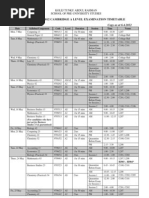 Matric Rewrite Timetable 2025 | PDF