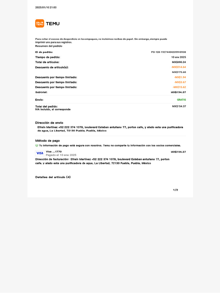 Temu Web Document | PDF