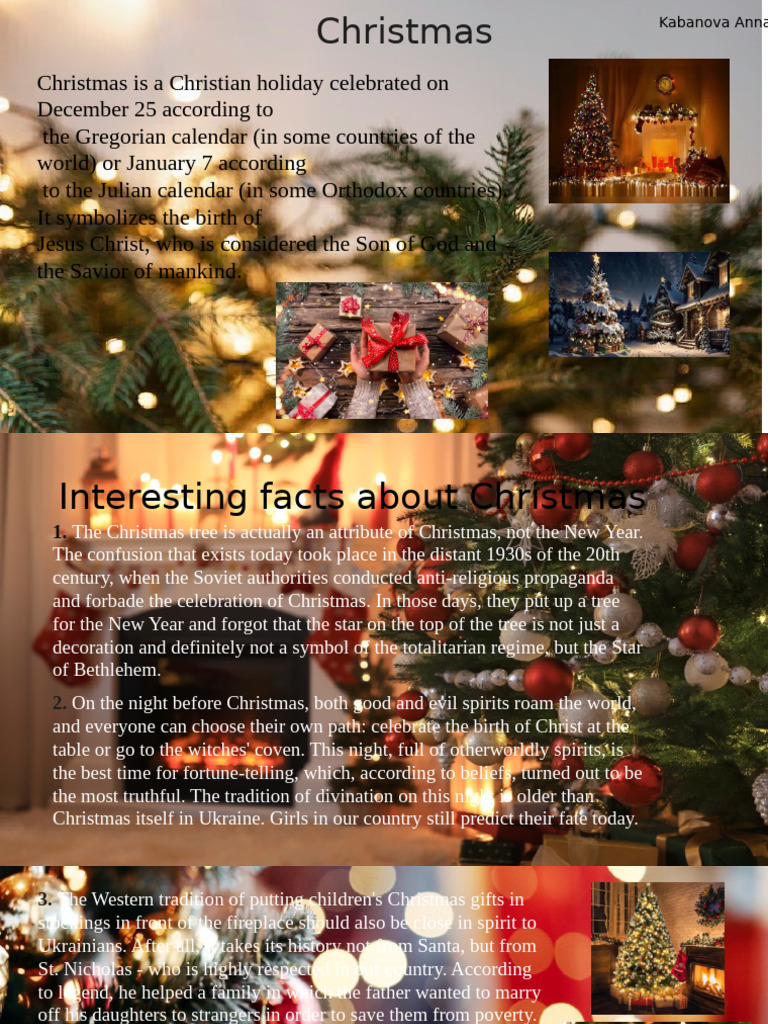 Interesting Christmas Facts and Traditions | PDF | Christmas | Santa Claus