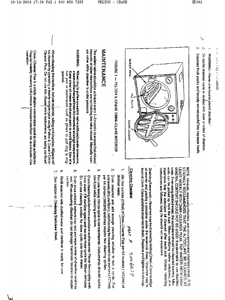 Pelton and Crane Ocr Omni Clave Manual For Models Ocm Ocr S | PDF