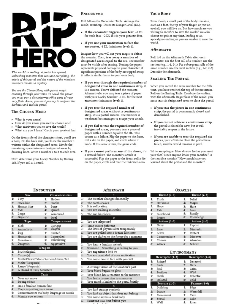RIP Hero | PDF