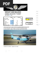 Cessna 150 Weight & Balance Sheet | PDF | Aircraft Configurations ...
