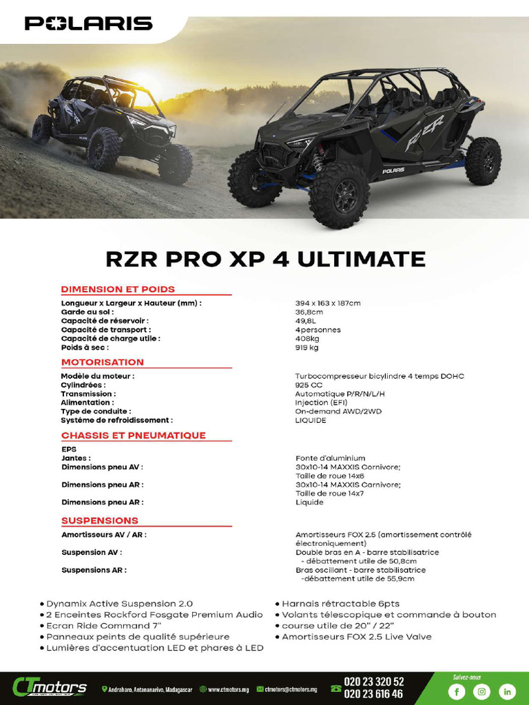 RZR Pro XP 4 Ultimate | PDF
