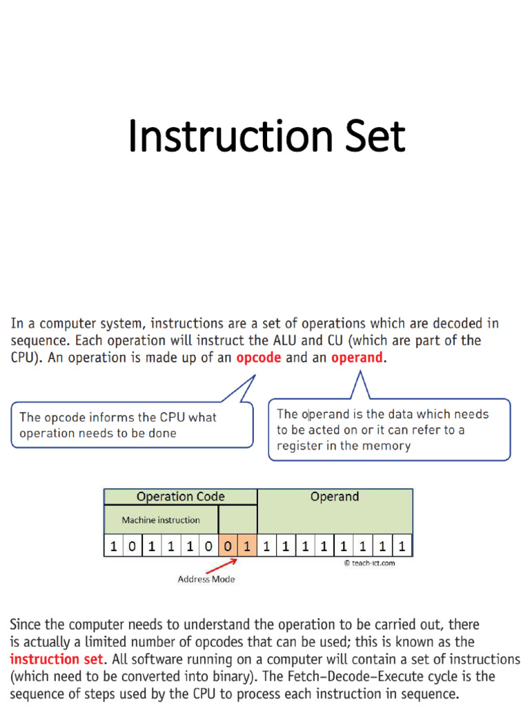 Instruction Set 3.1.4 | PDF