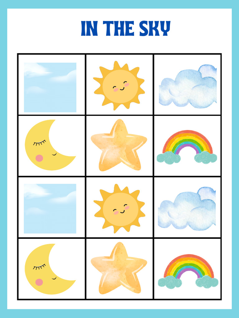In The Sky Memory Game | PDF