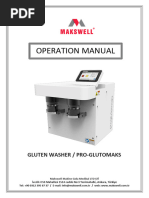 Glutomatic System Operation Manual | PDF | Flour | Gluten
