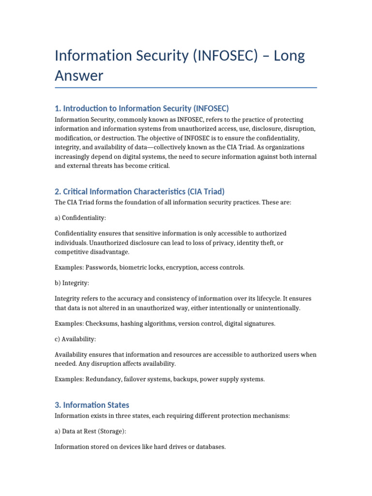 Understanding Information Security Basics | PDF | Information Security ...
