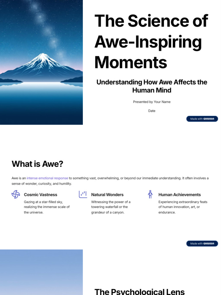 The Science of Awe Inspiring Moments | PDF | Emotions | Curiosity