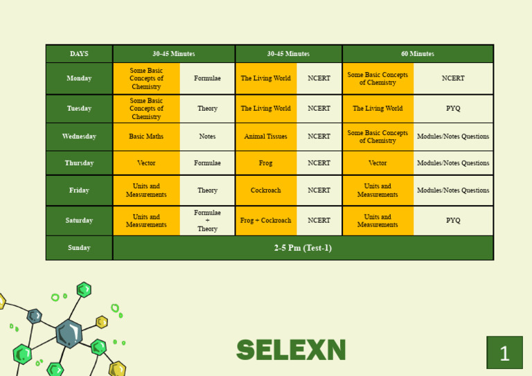 Revision Planner 1 | PDF