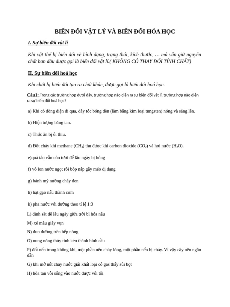 Hóa 8 Puhh | PDF