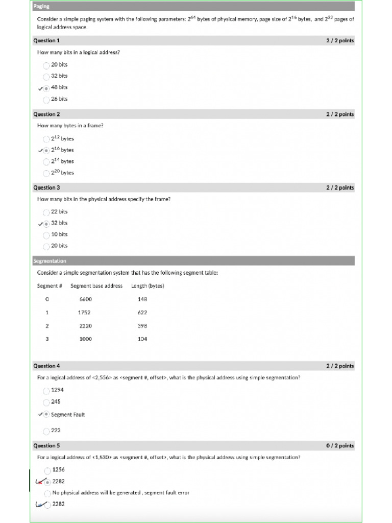 Quiz 9 Solution | PDF