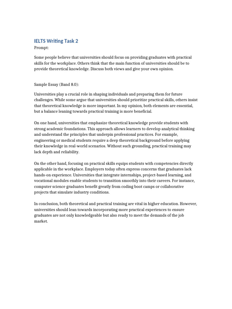 IELTS Task2 Sample 1 | PDF