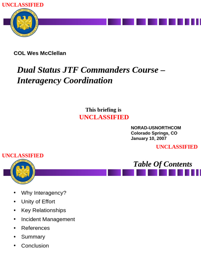 Interagency Coordination in JTF Operations | PDF | Incident Command ...