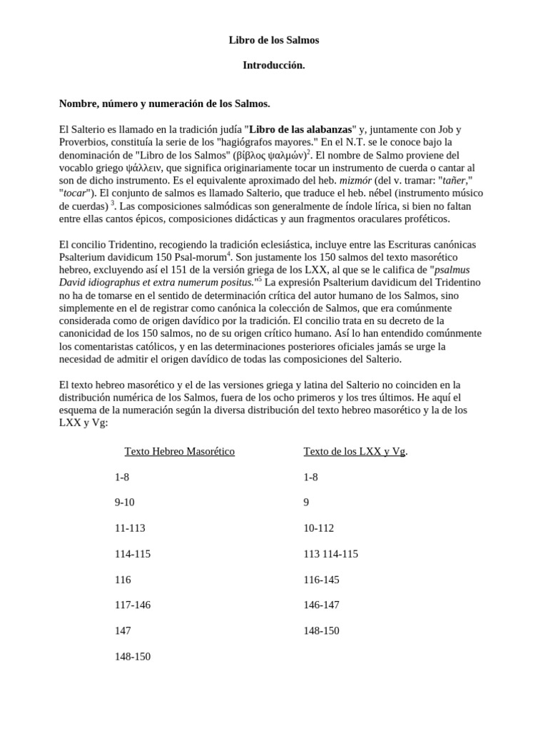 Libros de Los Salmo | PDF | Salmos | Himnos