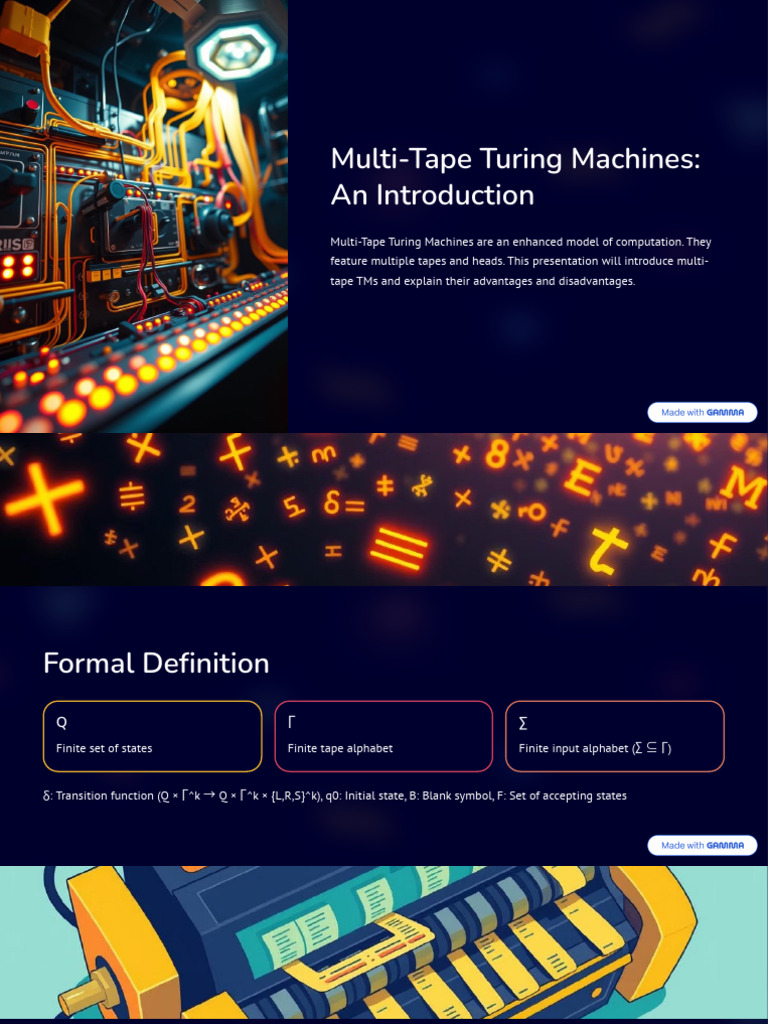 Multi Tape Turing Machines An Introduction | PDF | Theory Of Computation | Computer Science