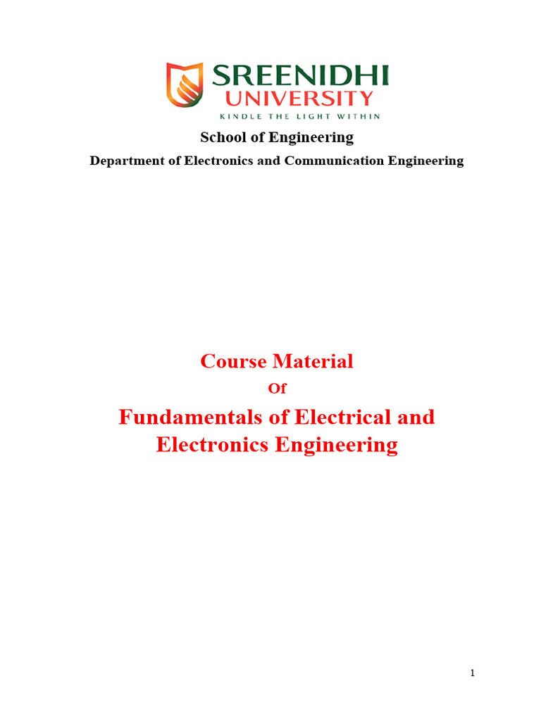Full Form of FEEE Explained | PDF | Series And Parallel Circuits ...
