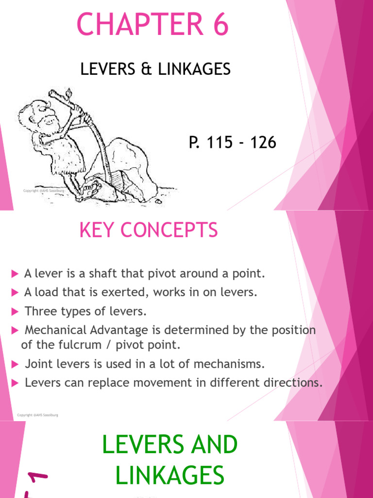 Chapter 6 - Levers and Linkages | PDF | Lever | Kinematics