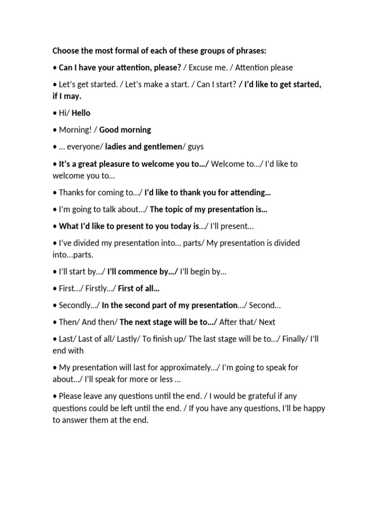 Practice On Formal and Informal Greetings | PDF