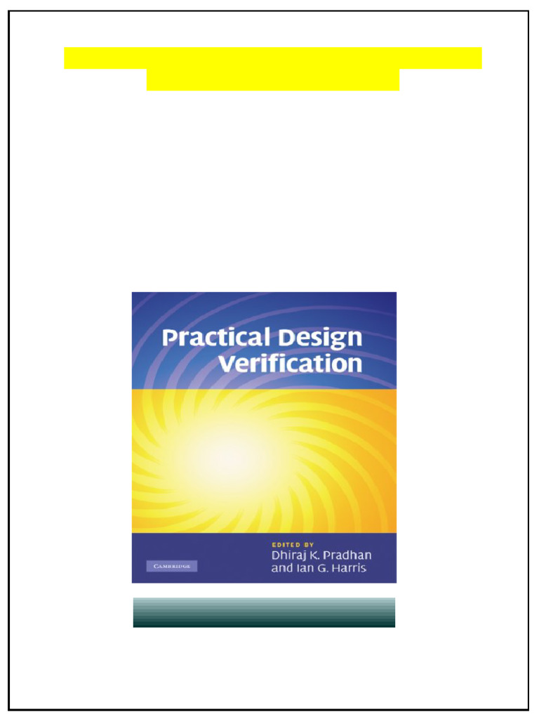 Practical Design Verification 1st Edition Dhiraj K. Pradhan Online PDF ...