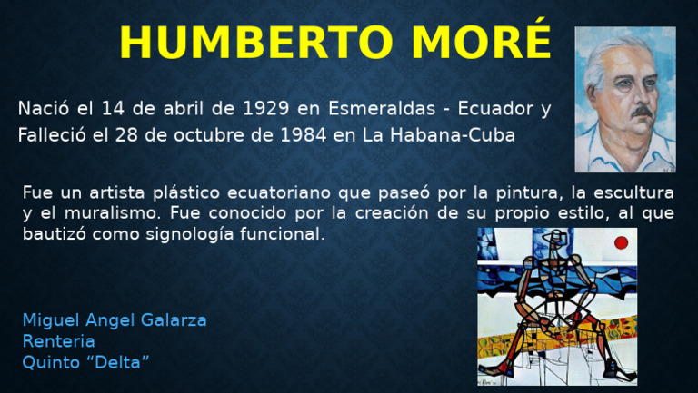 Tarea Sobre Humberto More | PDF