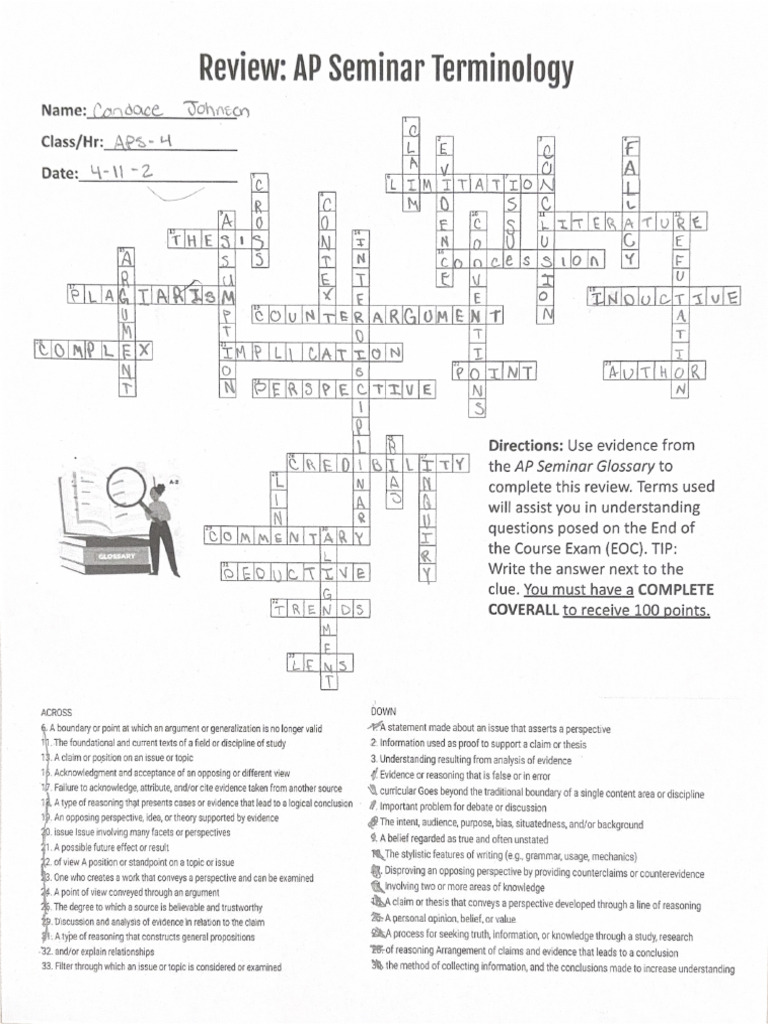 AP Seminar Terminology | PDF