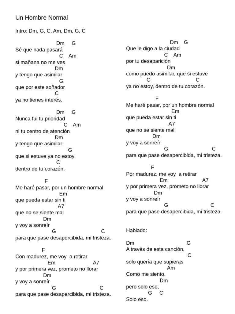 Hombre Normal: Superando la Tristeza | PDF | Álbumes | Música grabada