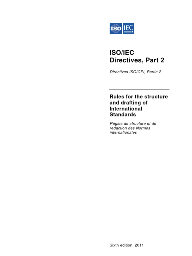 ISO_IEC Directives, Part 2, Rules for the Structure and Drafting of ...