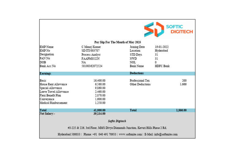 Payslip May | PDF