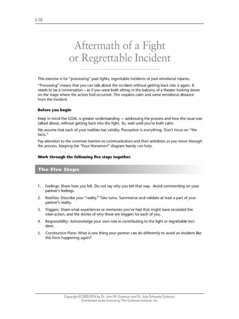 Process Fight and Regrettable Incidents | PDF